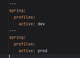spring profiles 설정하기