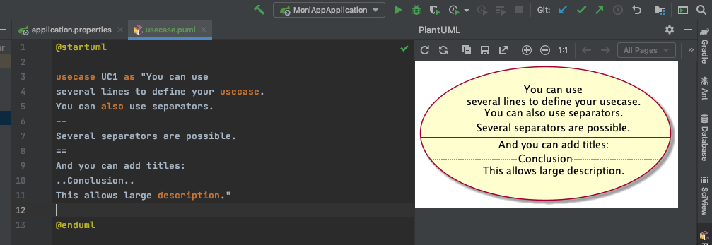 PlantUML Use Case Diagram