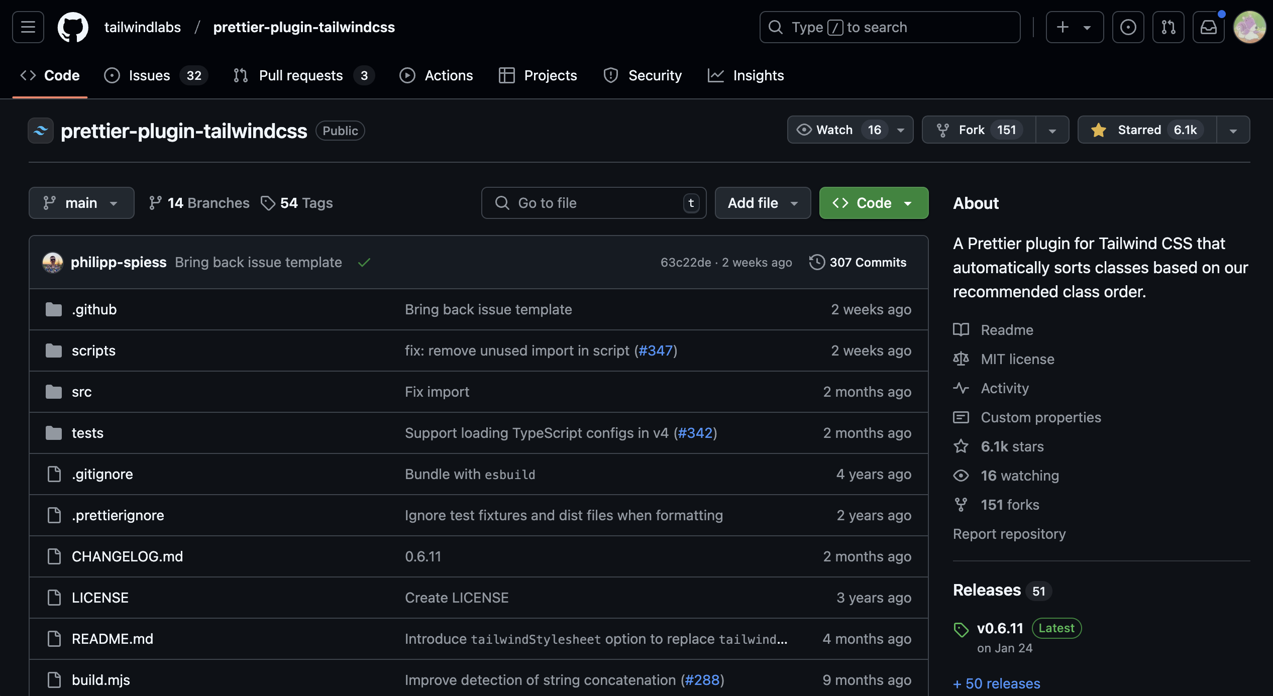 CSS 정렬 : prettier-plugin-tailwindcss