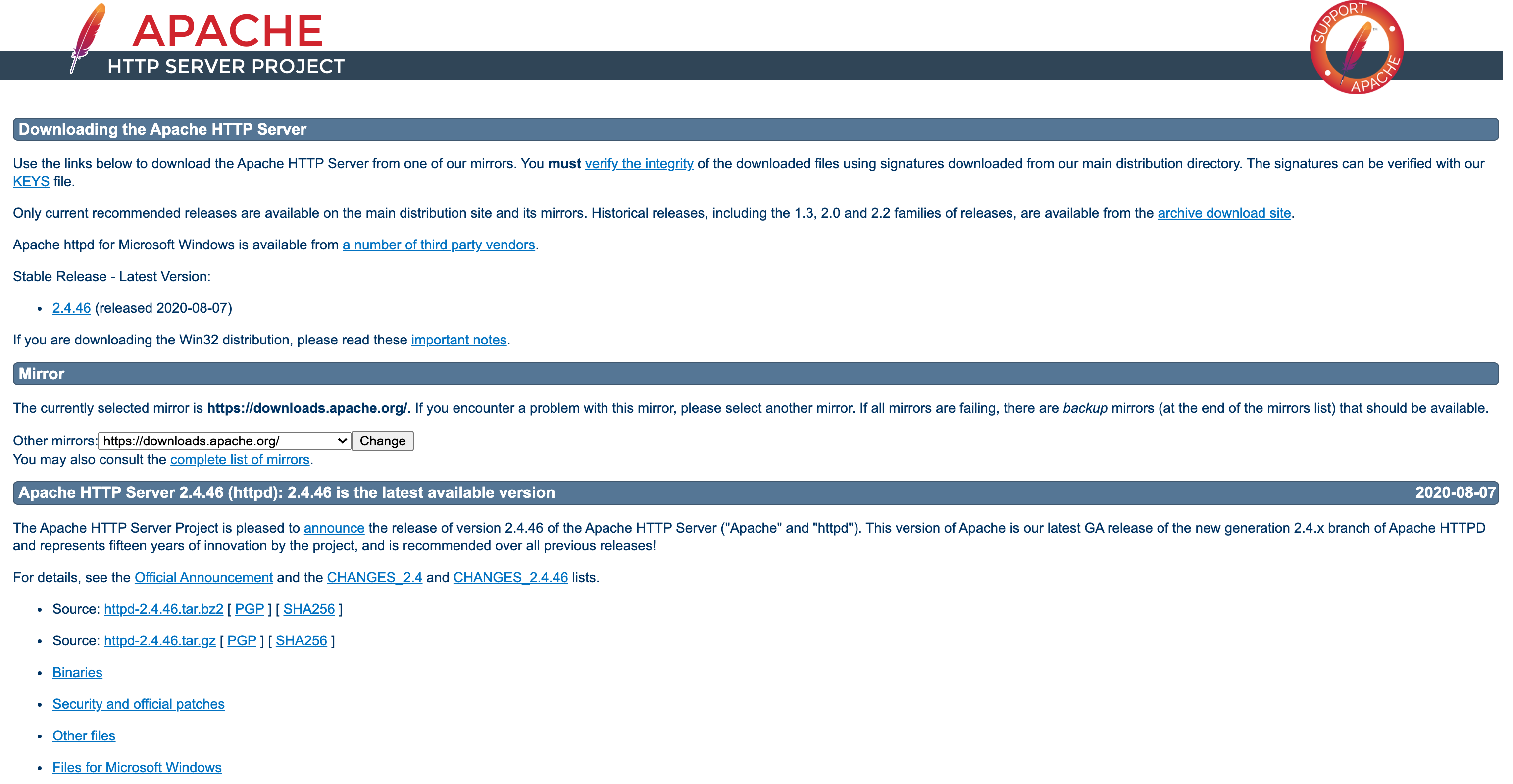 CentOS7 Apache 설치