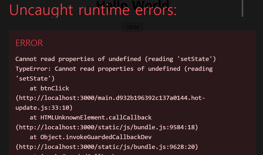 React Cannot Read Properties Of Undefined Reading Setstate