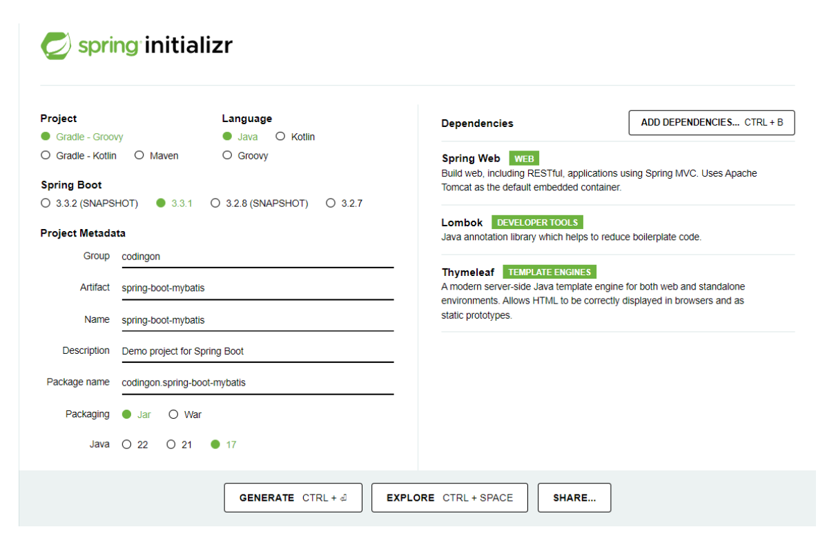 새싹x코딩온 웹 개발자 부트캠프 과정 24주차52회차 회고 Springboot Mybatis 연결하기