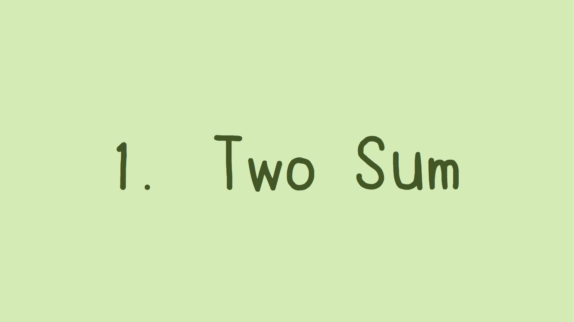 1 Two Sum Python3