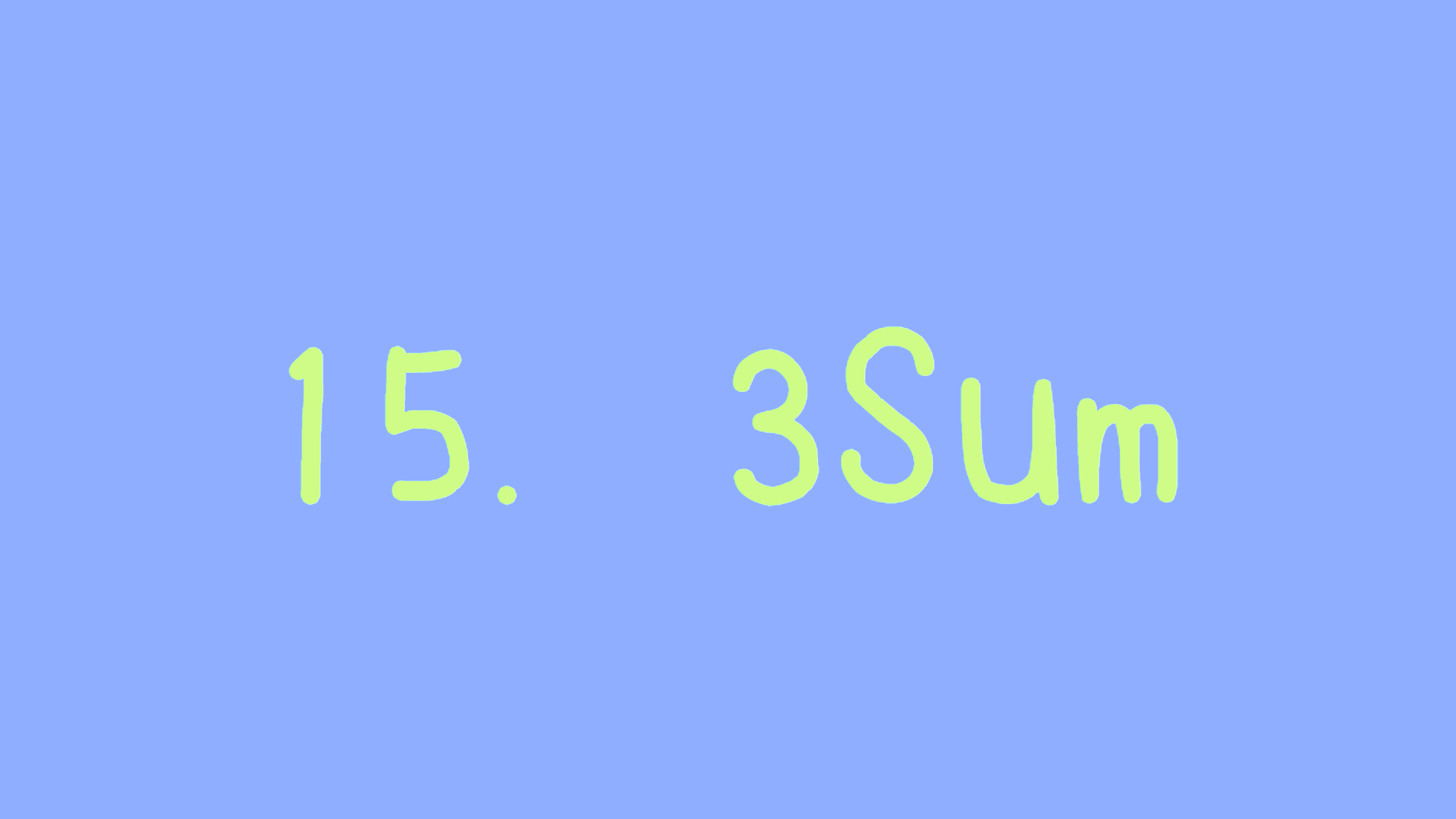 15 3Sum Python3