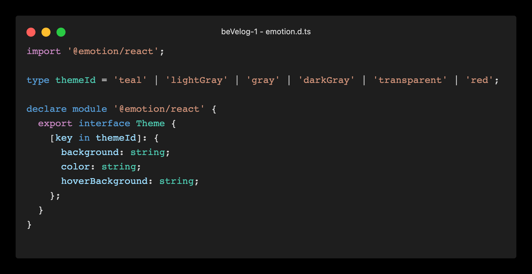 [react] Emotion Js 로 Theme 설정하기