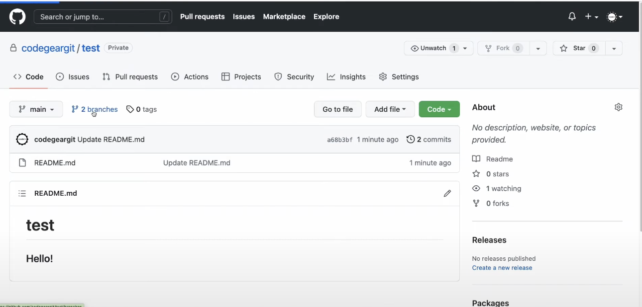 GitHub Desktop에 Branch 생성 / Main에 merge하는 법.