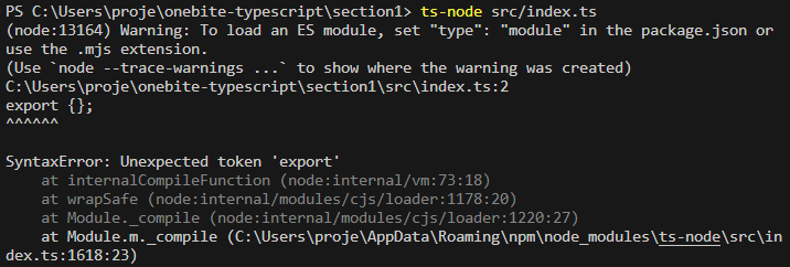 TypeScript 컴파일러 옵션 설정