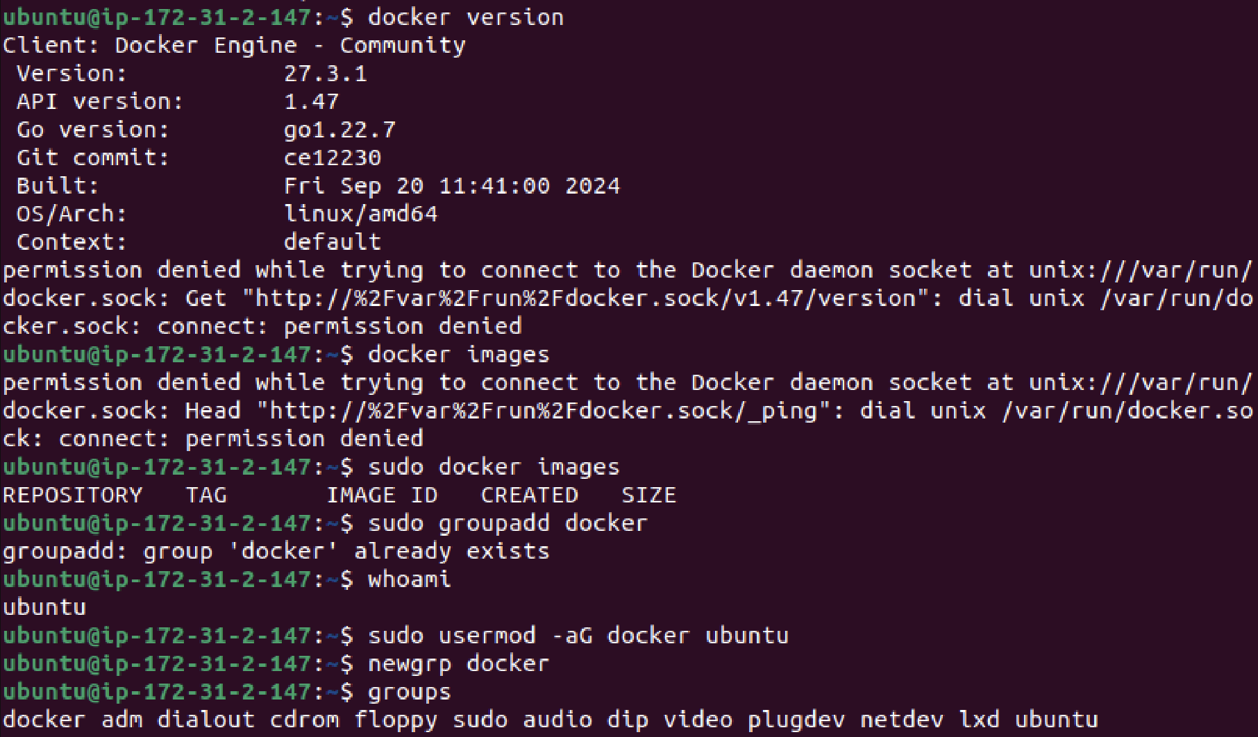 [Docker를 이용한 CI/CD 구축] 1. Docker 설치
