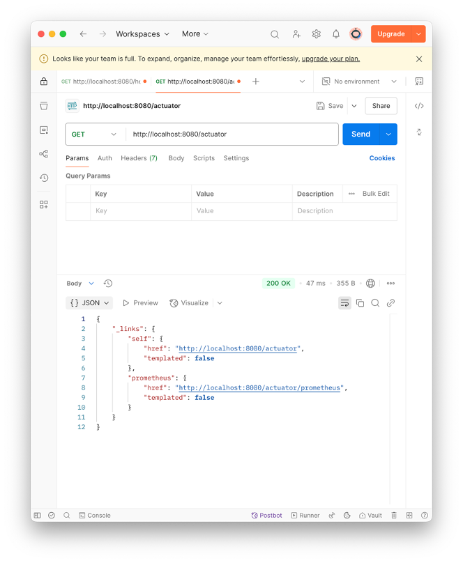 [devops Infra] Prometheus Grafana를 이용한 Spring Boot 모니터링 설정 Spring Actuator
