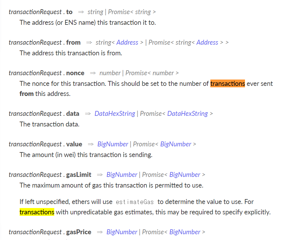 ethers sendTransaction에 value값 설정하기