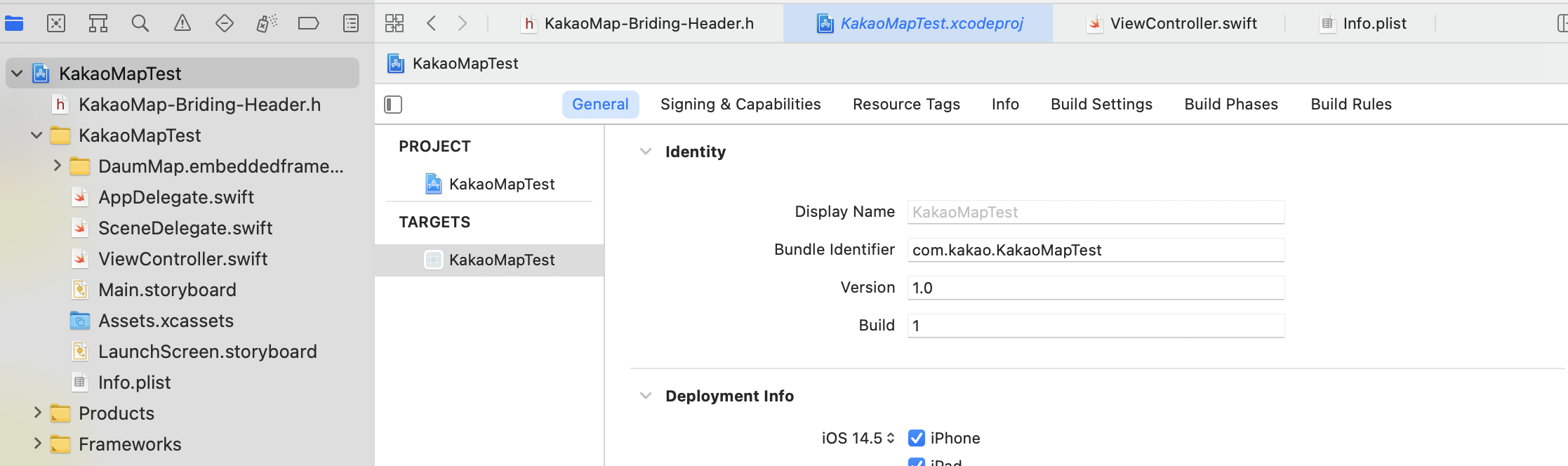 Kakao 지도 IOS API 가이드