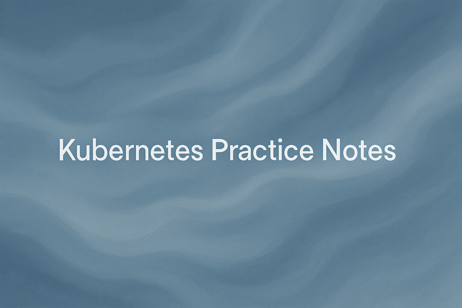 Mac에서 Minikube로 Kubernetes 로컬 클러스터 세팅하기