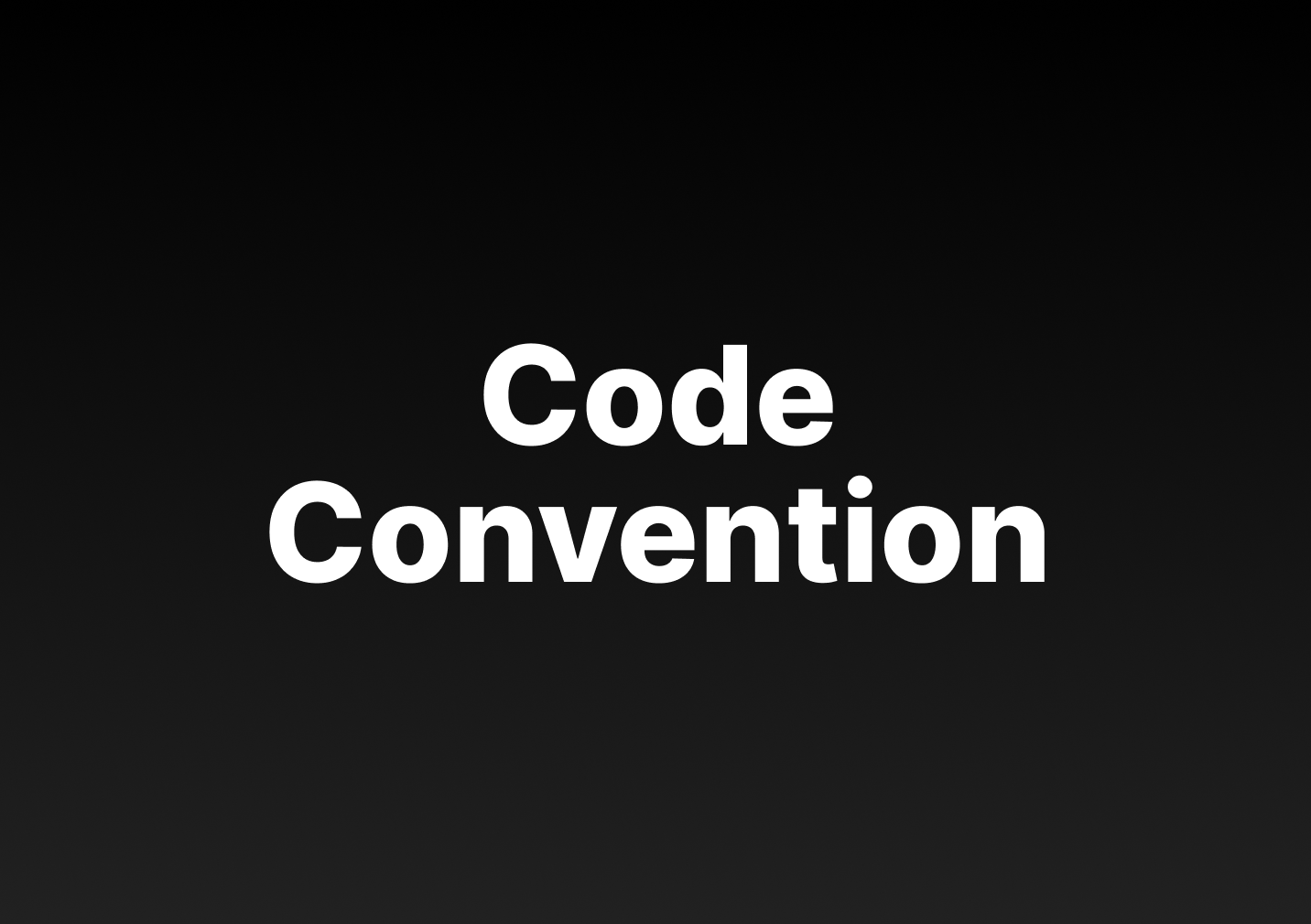 Code Conventions