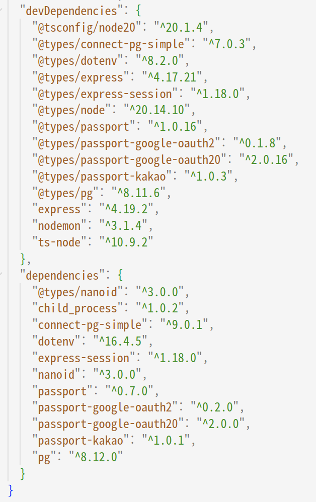 dependency & devDependency