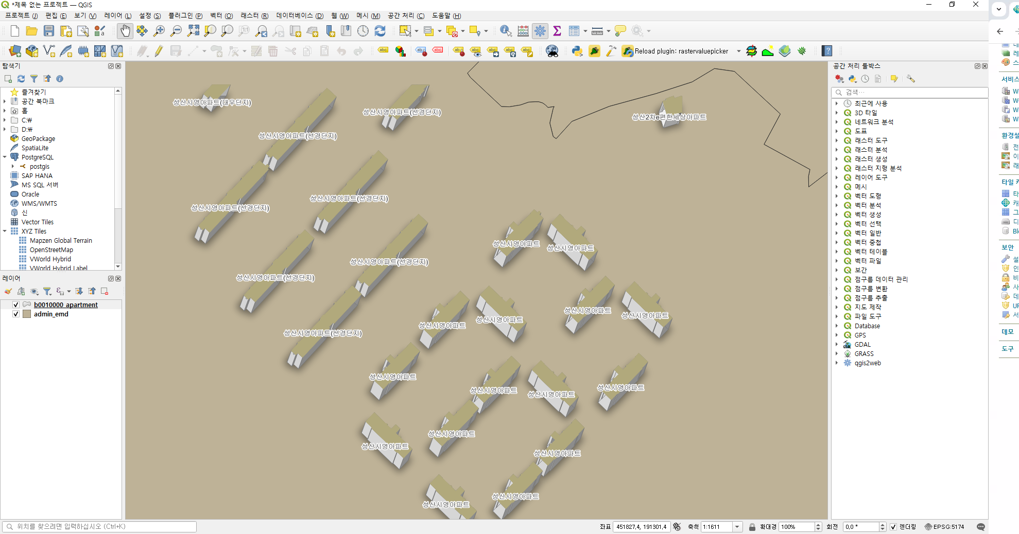 QGIS 2.5D, 3D