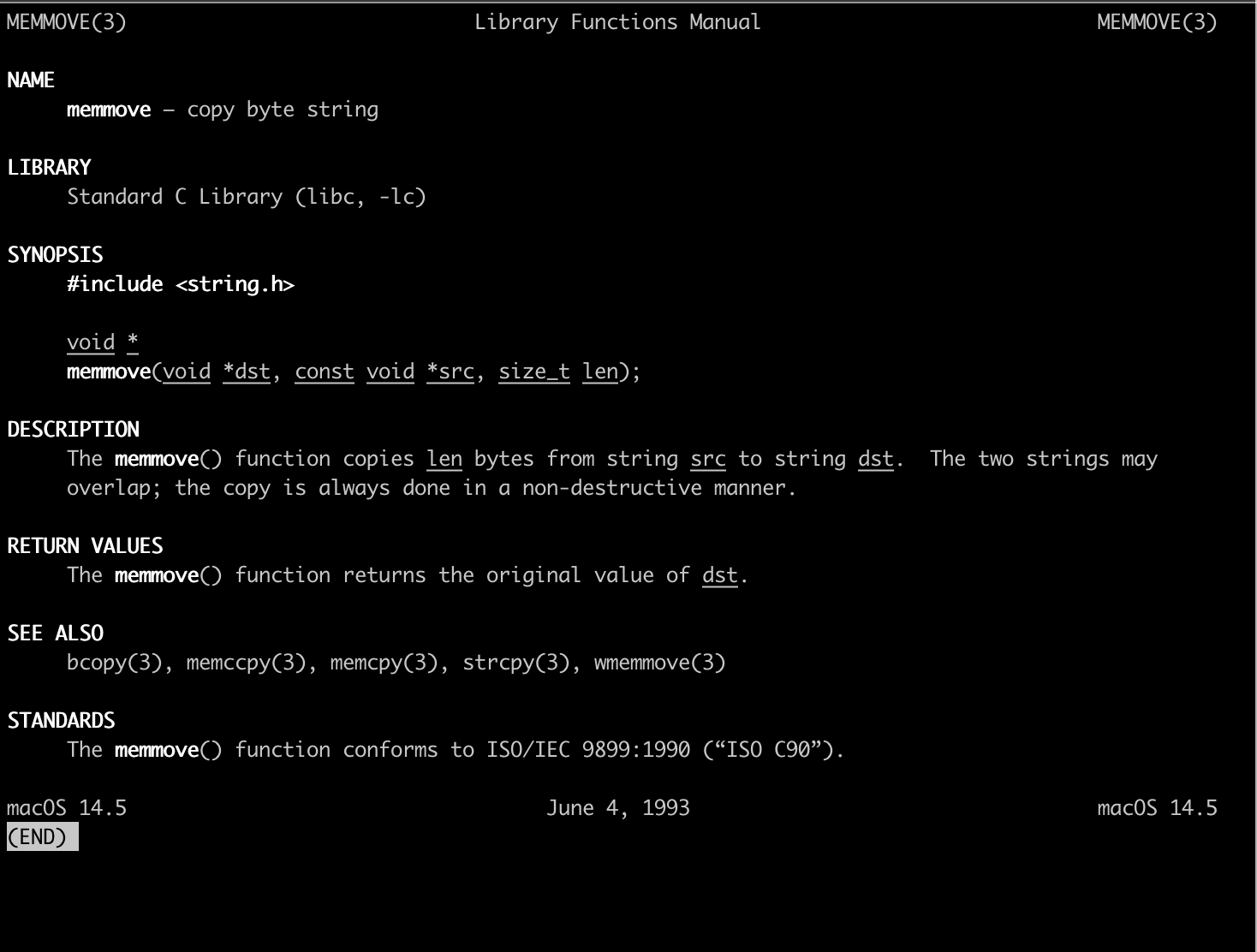 memmove 함수 구현하기
