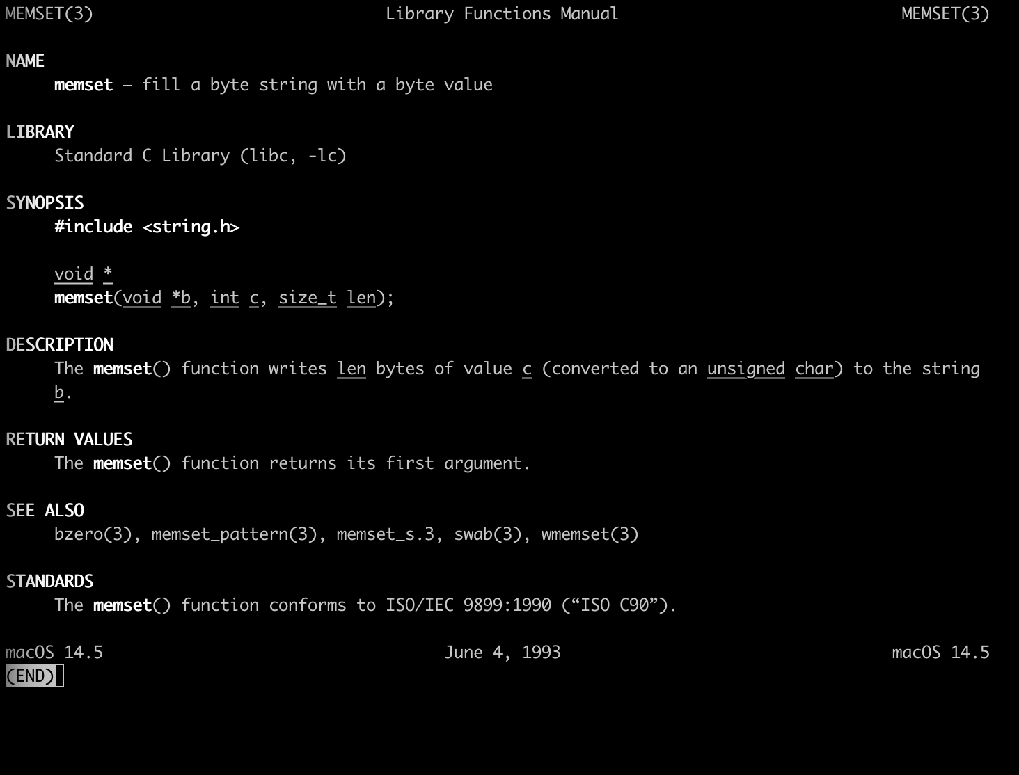 memset 함수 구현하기