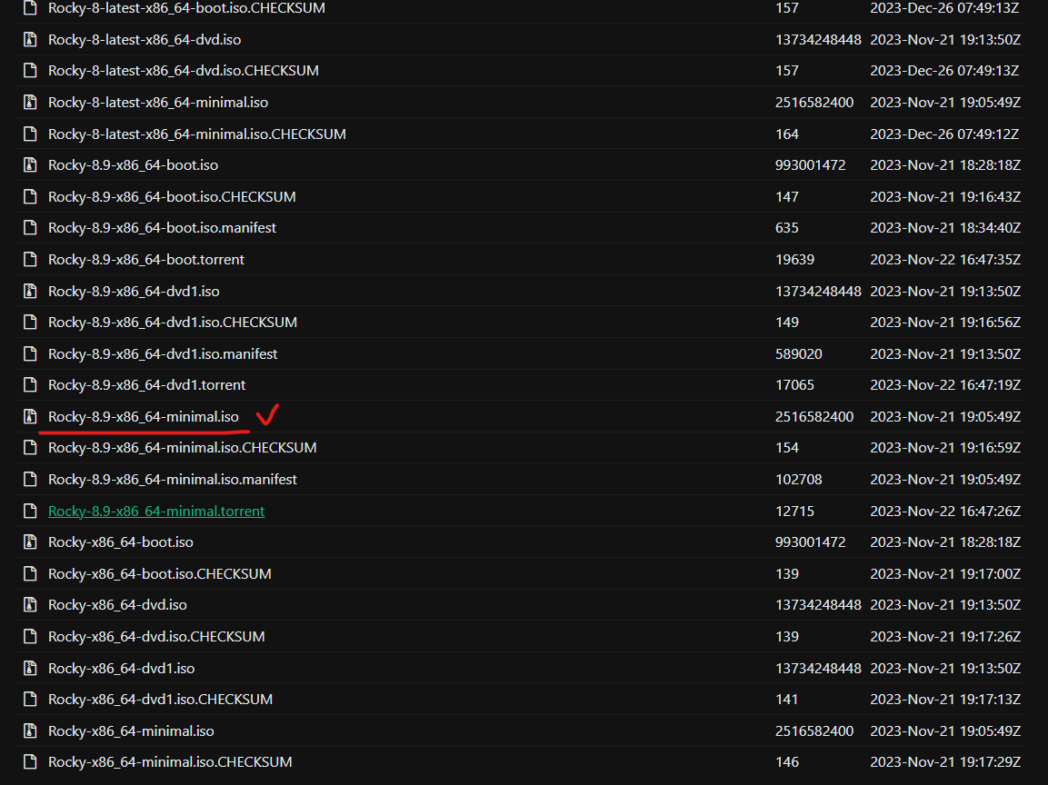Rocky Linux 8.9 ISO 파일로 부팅 USB 만들기