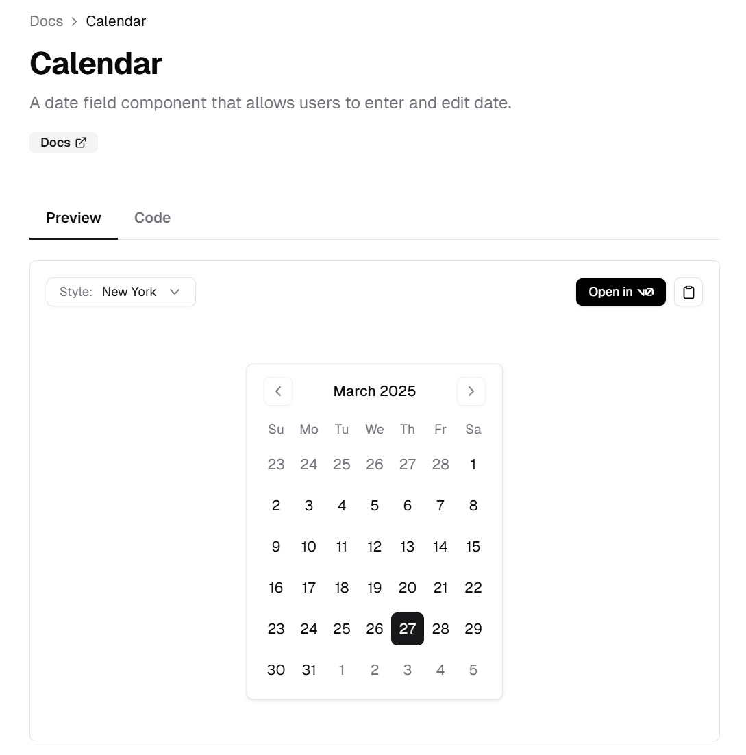 React Day Picker - Calendar Custom Components, props 전달 방법