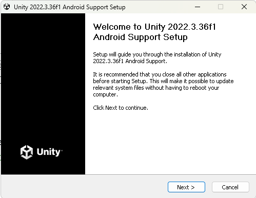 Unity Editor 설치 오류 해결 : Validation Failed