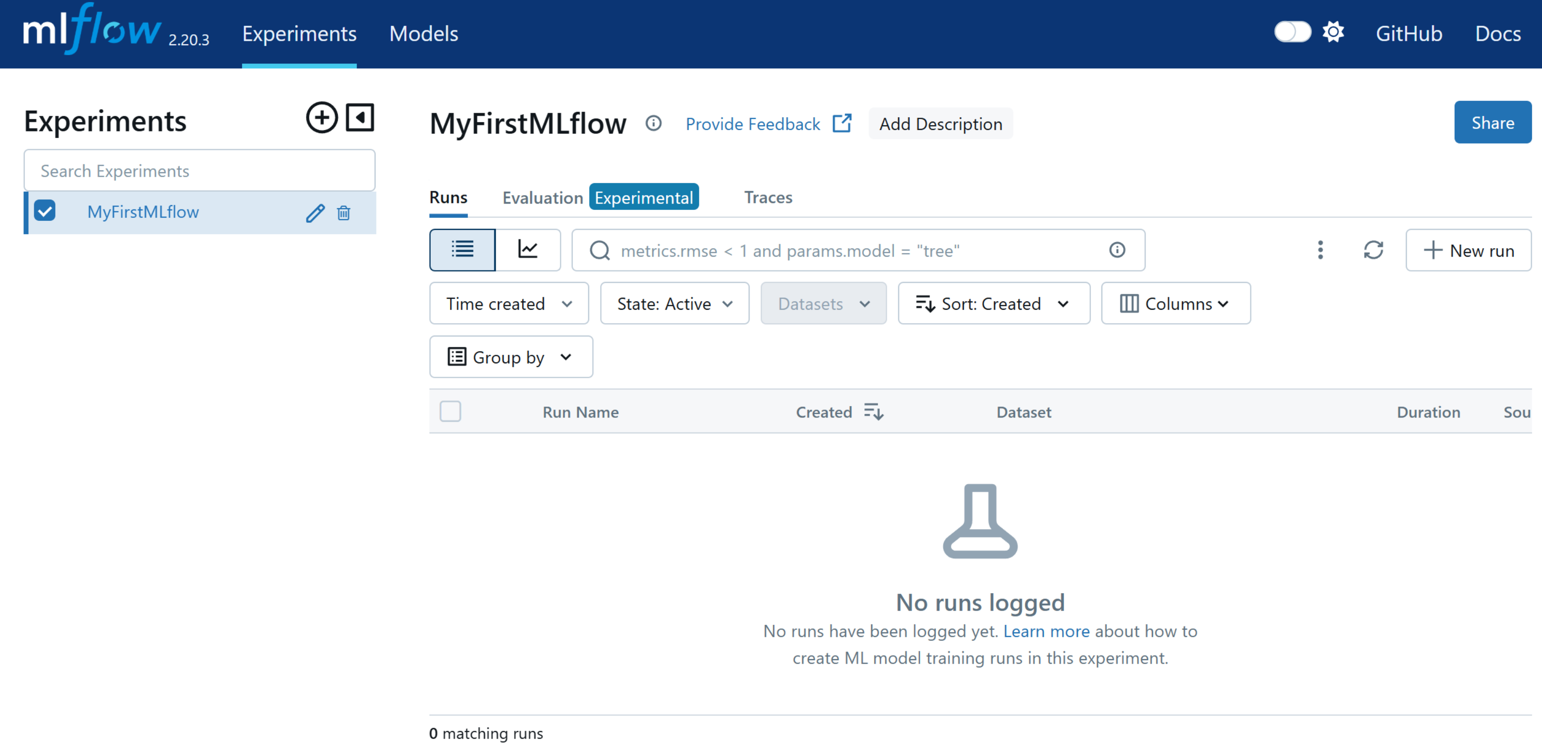 [MLflow] Experiments