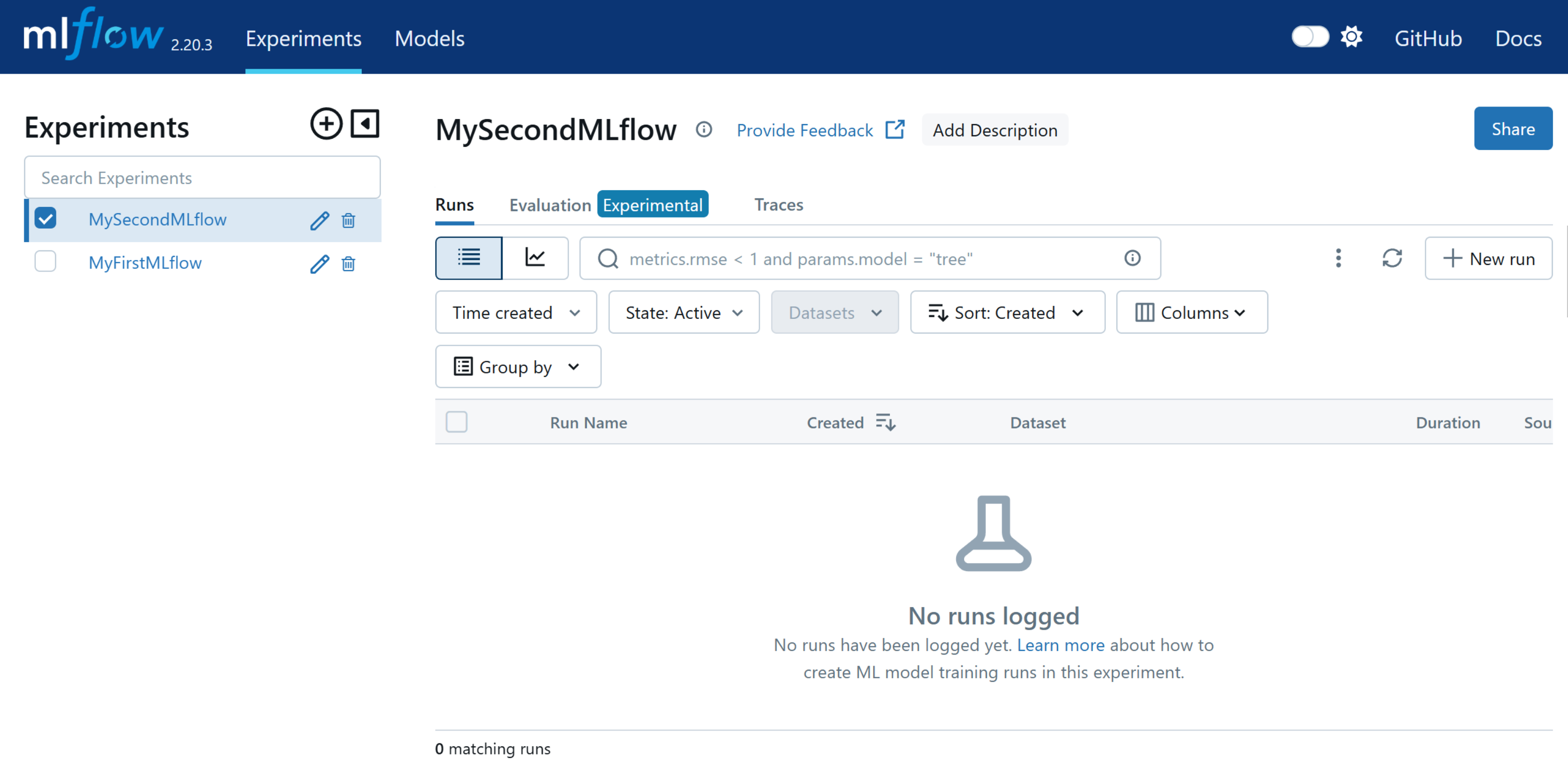 [MLflow] Experiments
