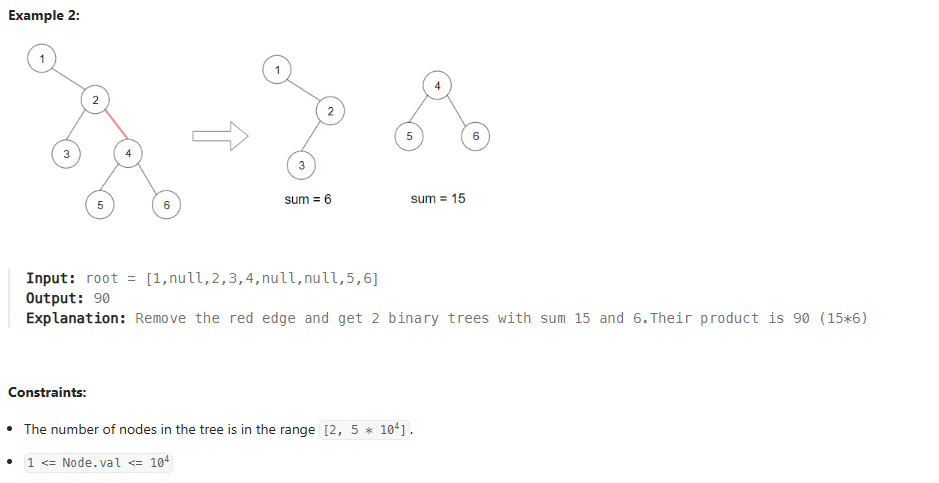 leetcode-1339. Maximum Product of Splitted Binary Tree