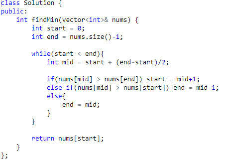 Find Minimum in Rotated Sorted Array