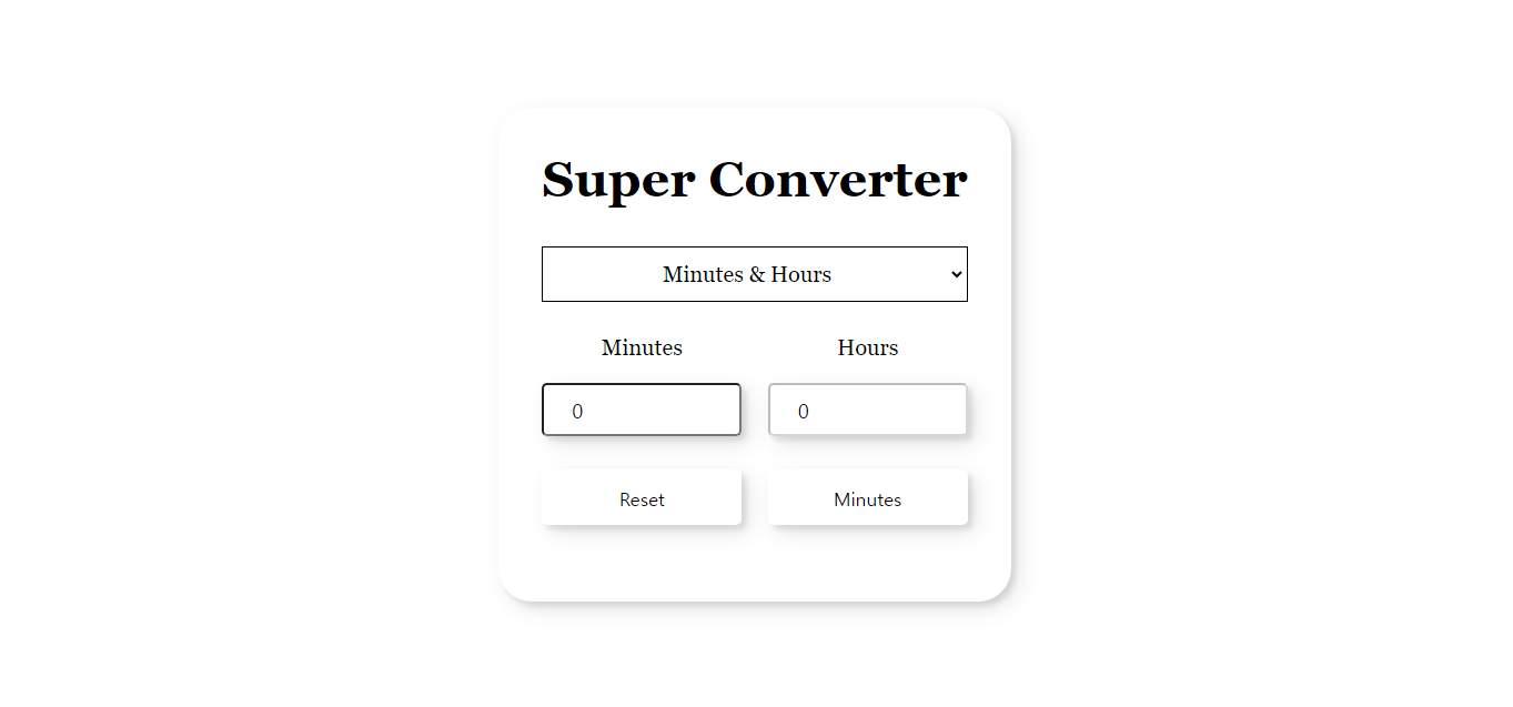 react - super converter