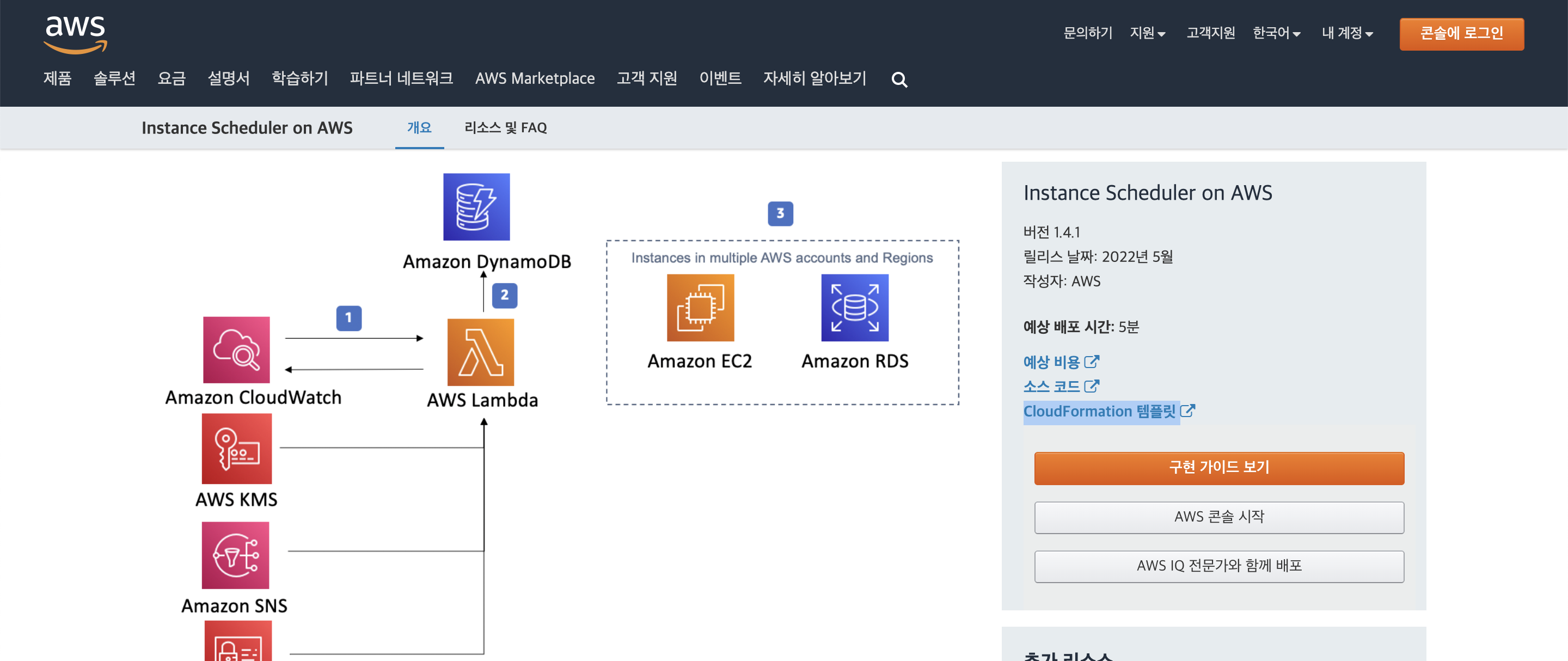 #Instance Scheduler - velog #Instance Scheduler - velog