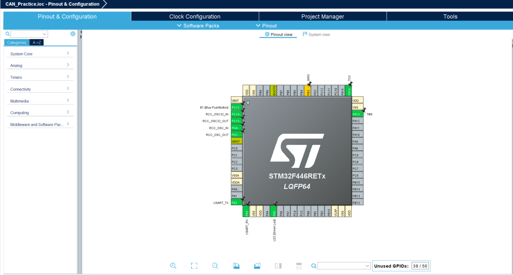 [Stm32F446] 프로젝트 생성