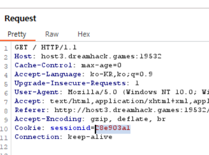 Dreamhack - session (브루트 포스)
