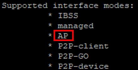 RaspberryPi WIFI AP Mode