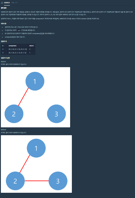 프로그래머스 Lv.3 네트워크 (Python)