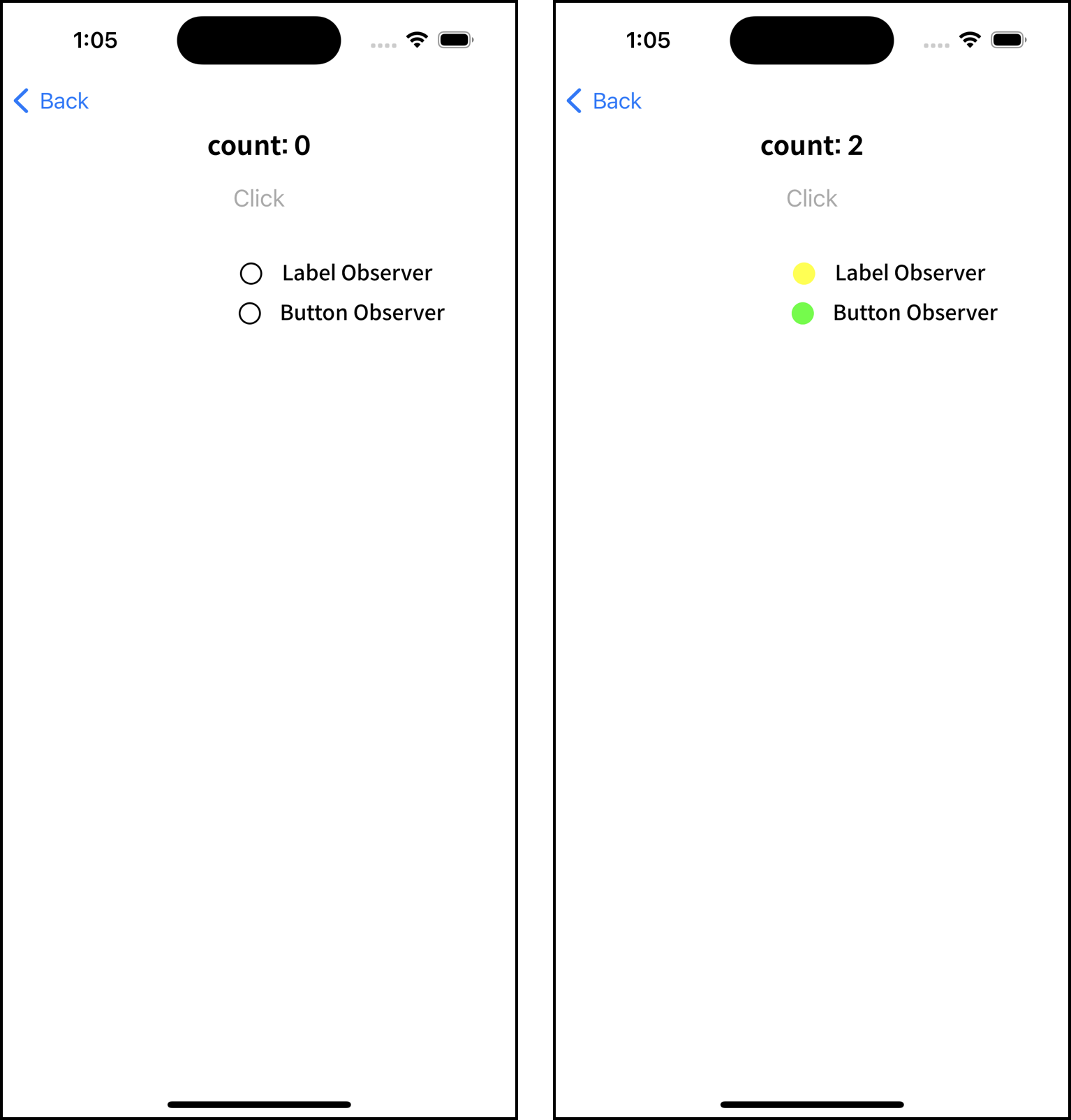KVO (Key Value Observing)