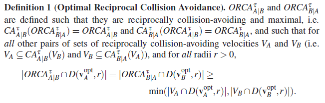 Reciprocal n-body Collision Avoidance
