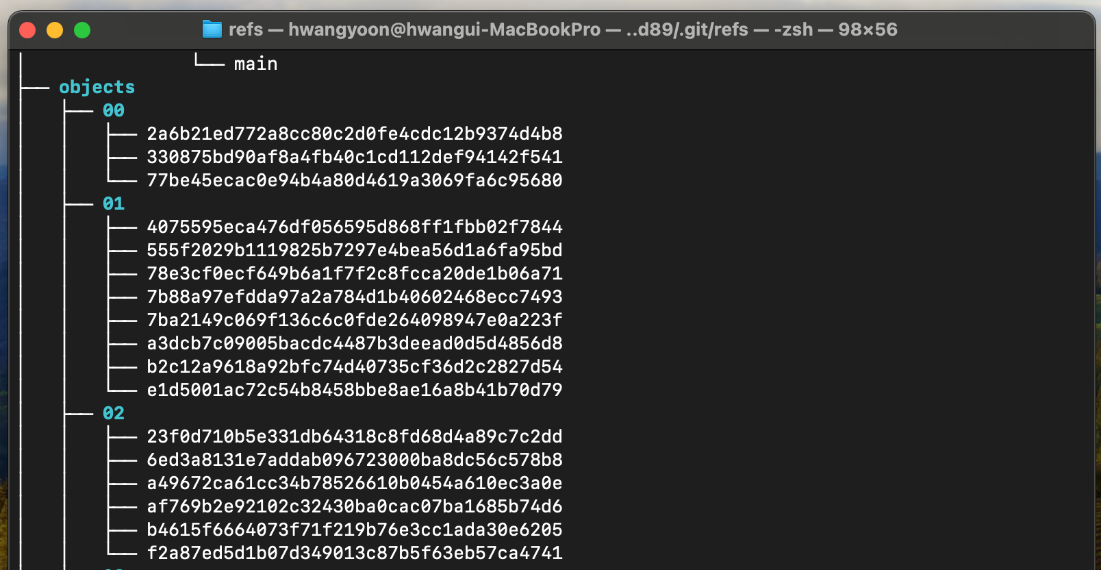 [git] .git 내부 구조