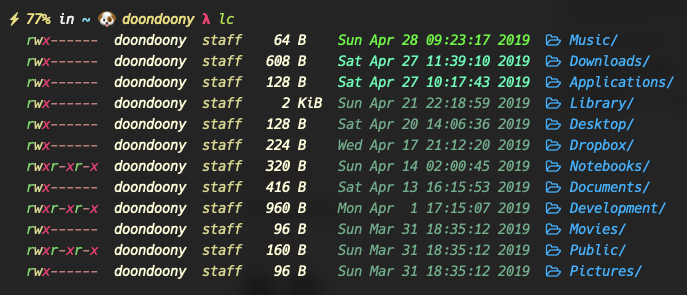 🌈 colorls 로 ls 명령을 더 예쁘게 보기