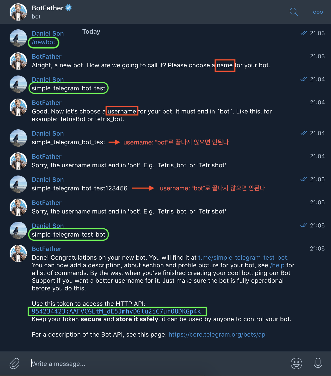 Node로 간단한 Telegram bot 생성하기