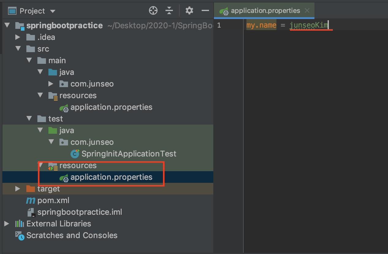 [Spring Boot] 외부설정1 - Application.properties