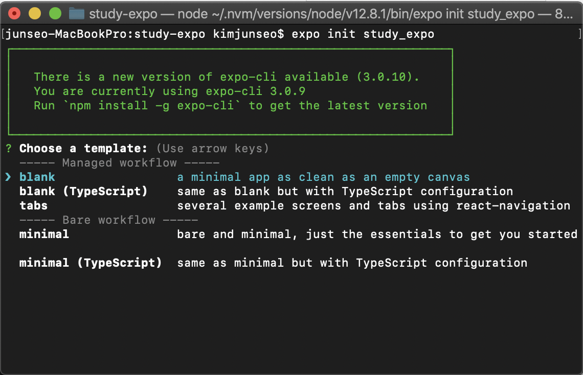 React Native 리액트 네이티브react Native 두 가지 방법 1 Expo Cli