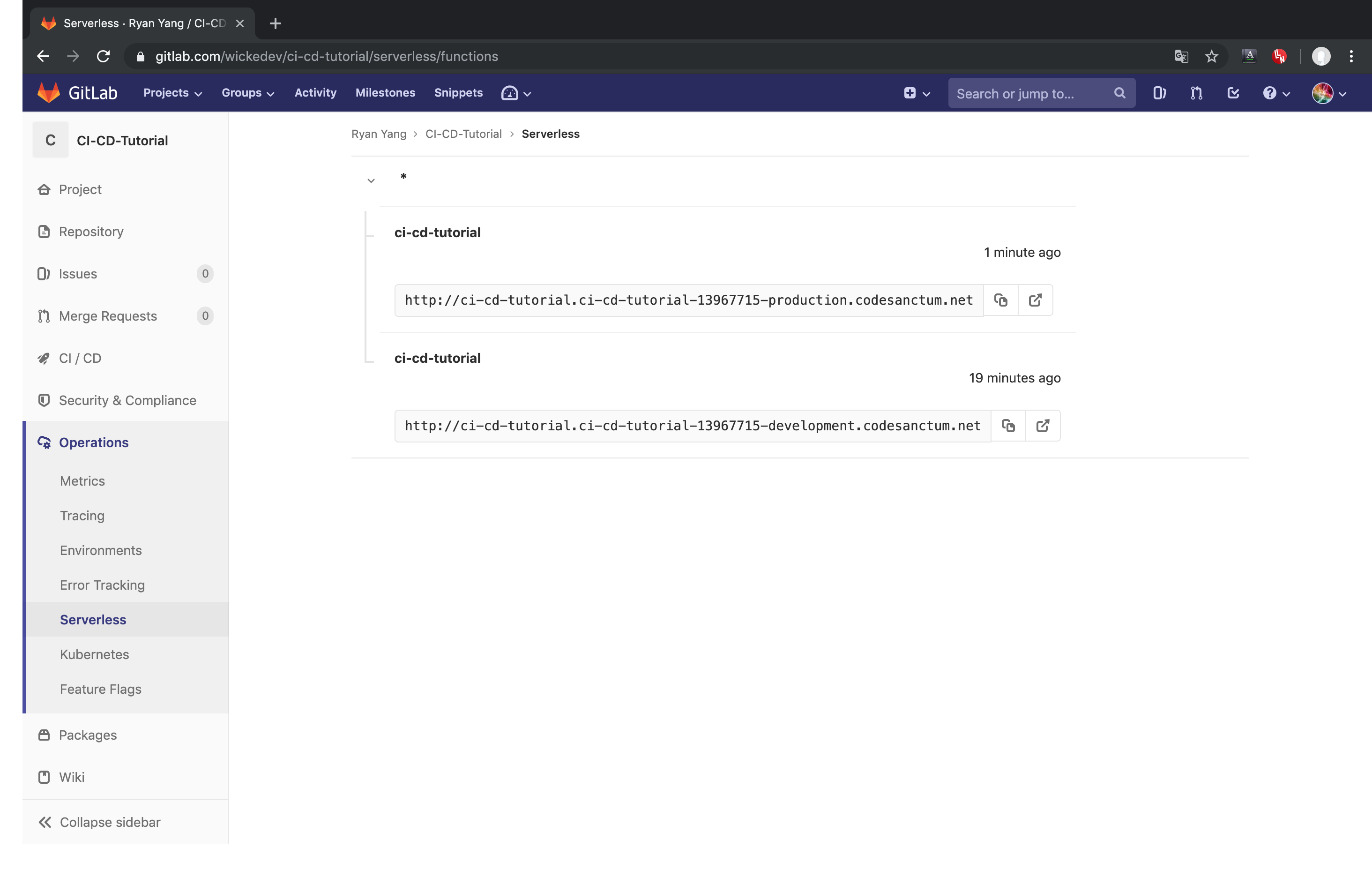 깃랩(Gitlab) CI/CD 튜토리얼